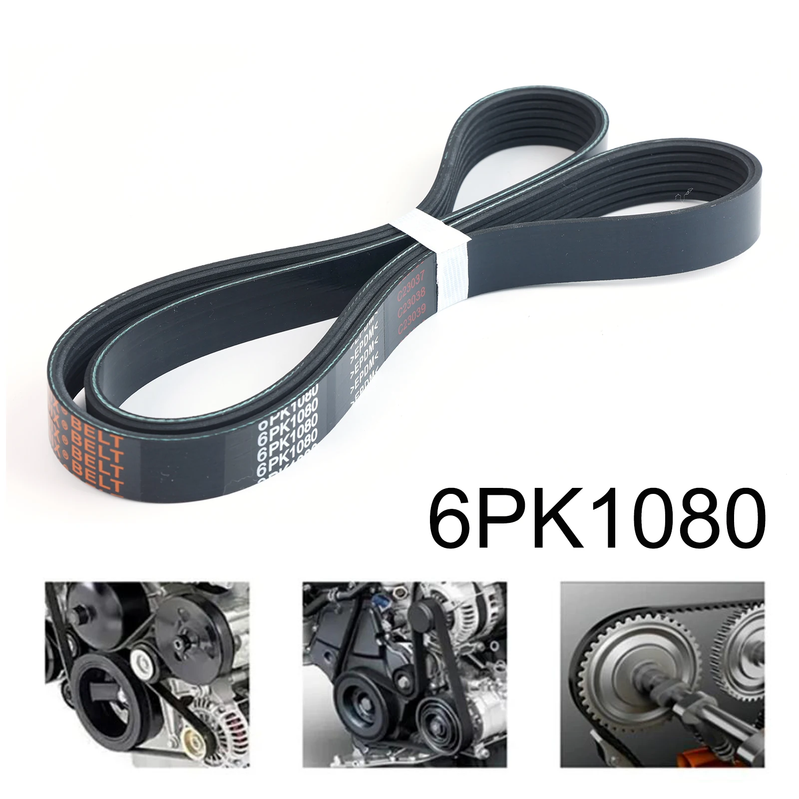 6PK1080-V-RIBBED-BELT-Air-Conditioner-Belts-Multi-V-Drive-Belt-For-BMW ...