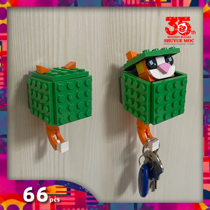Kitty-building-blocks-unusual-toys-assembling-model-gifts-construction ...