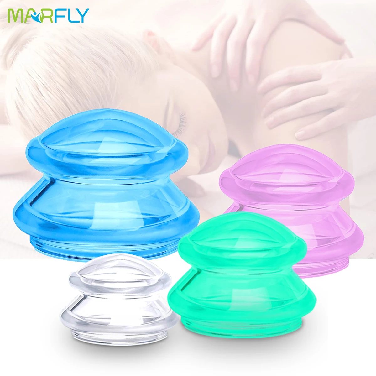 Cheap Silicone Massage Body Cups ventouse Anti Cellulite Suction Cups ...