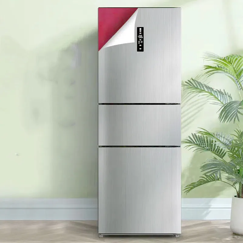 Refrigerator-Stickers-Door-Cover-3D-Fridge-Sticker-Full-Film-Wallpaper ...