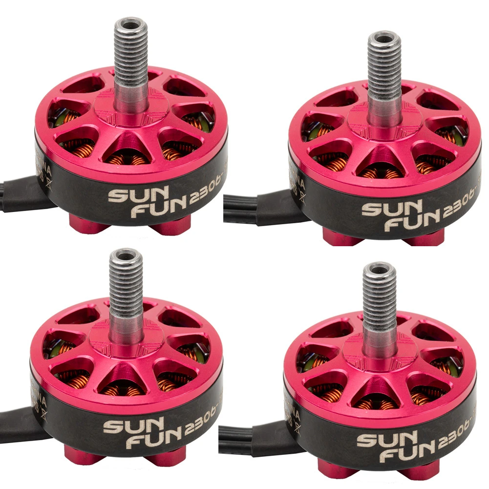 1 / 2 / 4pcs SUN FUN 2306 1750/2500KV CW Thread 4-6S Brushless Motor ...