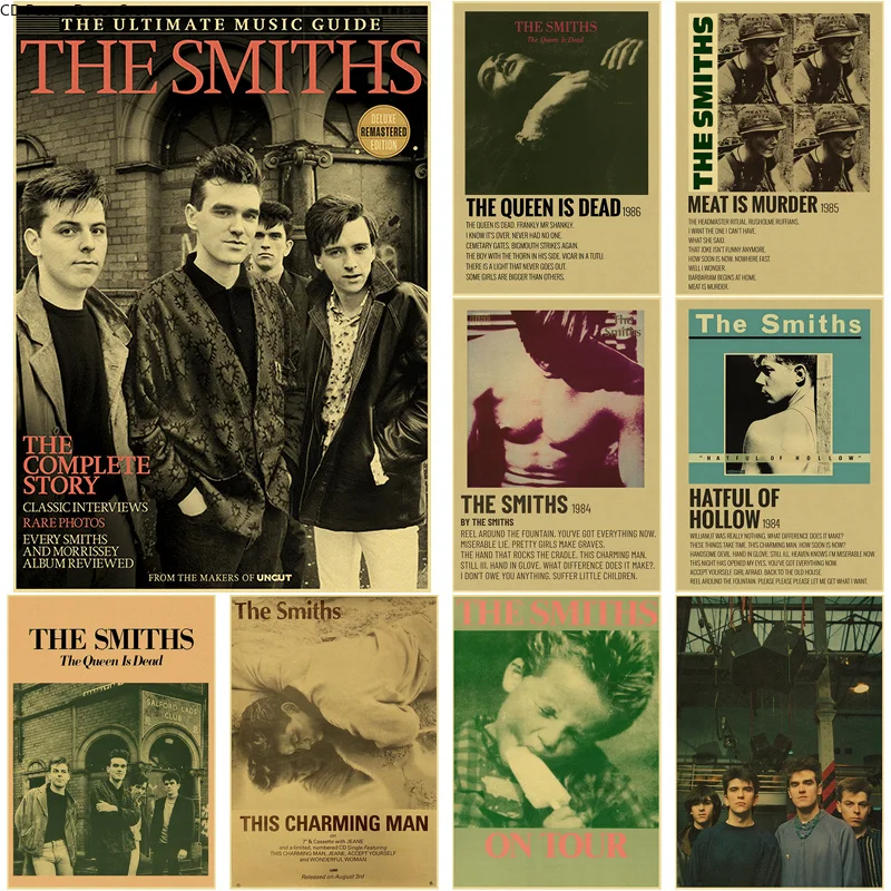 Rock Band The Smiths Retro Poster The Queen Is Dead Kraft Paper DIY ...