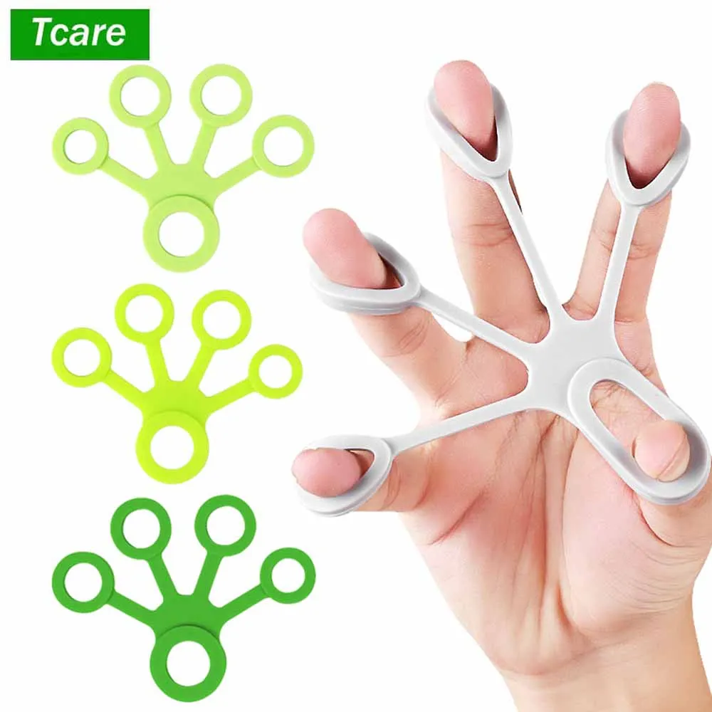 Tcare Silicone Hand Expander Finger Hand Grip Finger Training Stretcher ...