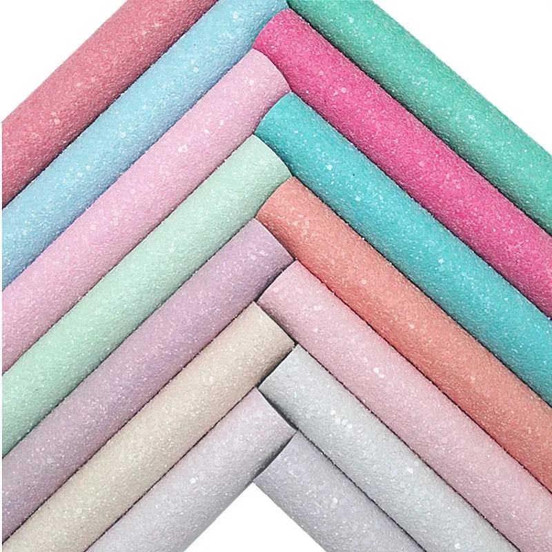 Pastel-Colors-Glitter-Sheets-Glitter-Faux-Vinyl-Fabric-with-Felt ...