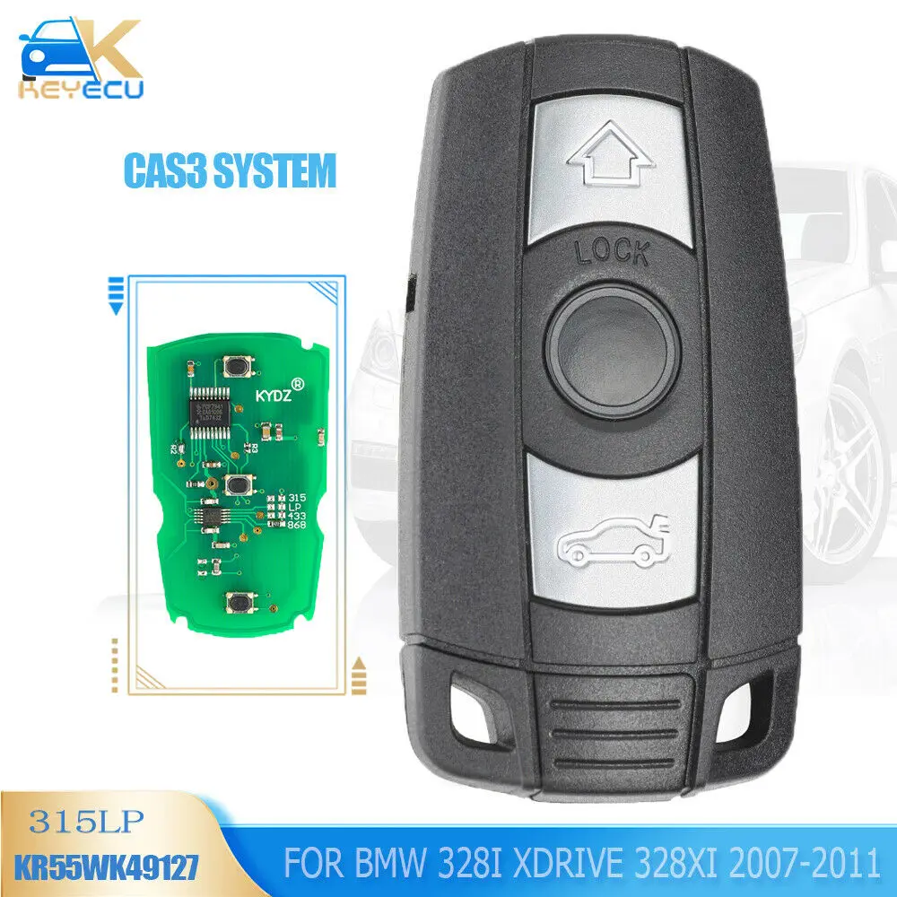 Keyecu Cas3 Smart Remote Key 3 Button 315mhz/433mhz/315lp/868mhz ...