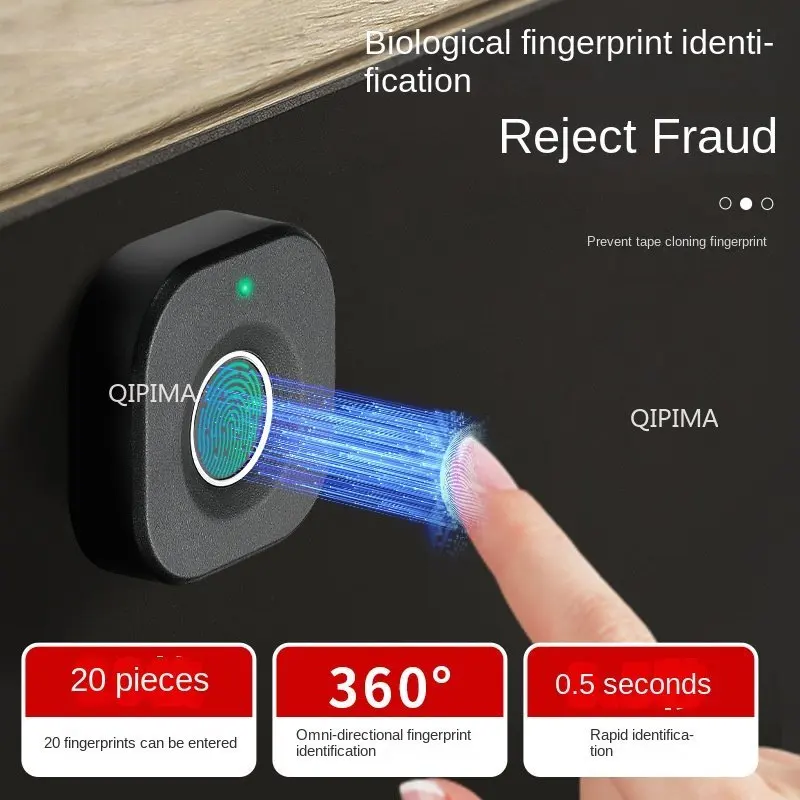 Cabinet-Locker-Finger-Print-Lock-Smart-Door-Lock-USB-Emergency-Charging ...
