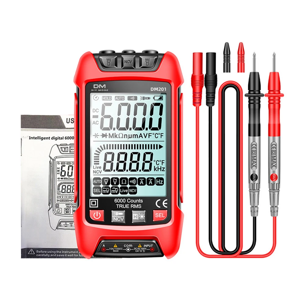 DM201-DM202-Rechargeable-Digital-Multimeter-Color-LCD-Display-9999 ...