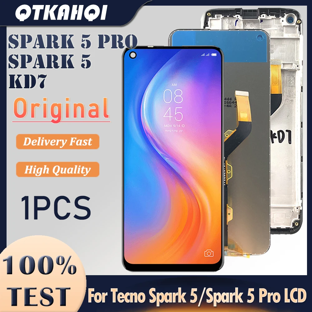 6-6-Original-For-TECNO-Spark-5-KD7S-KD7H-LCD-Display-Touch-Screen ...