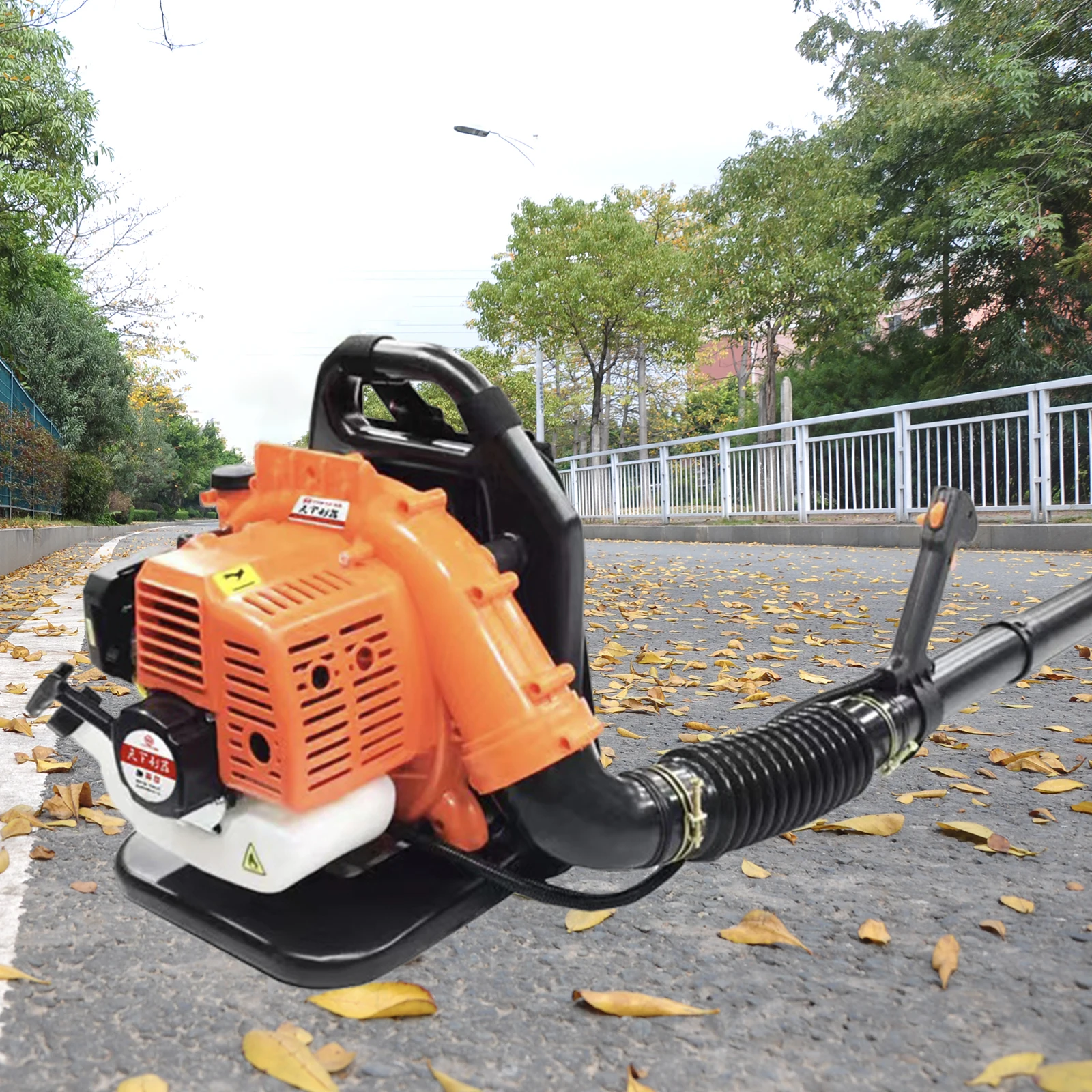 42.7cc Back Pack Blower Two-stroke Engine Gas Powered Leaf Blower With ...