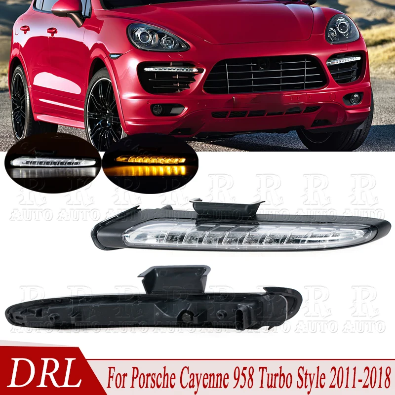 DRL-LED-Daytime-Running-Light-For-Porsche-Cayenne-958-Turbo-Style-2011 ...