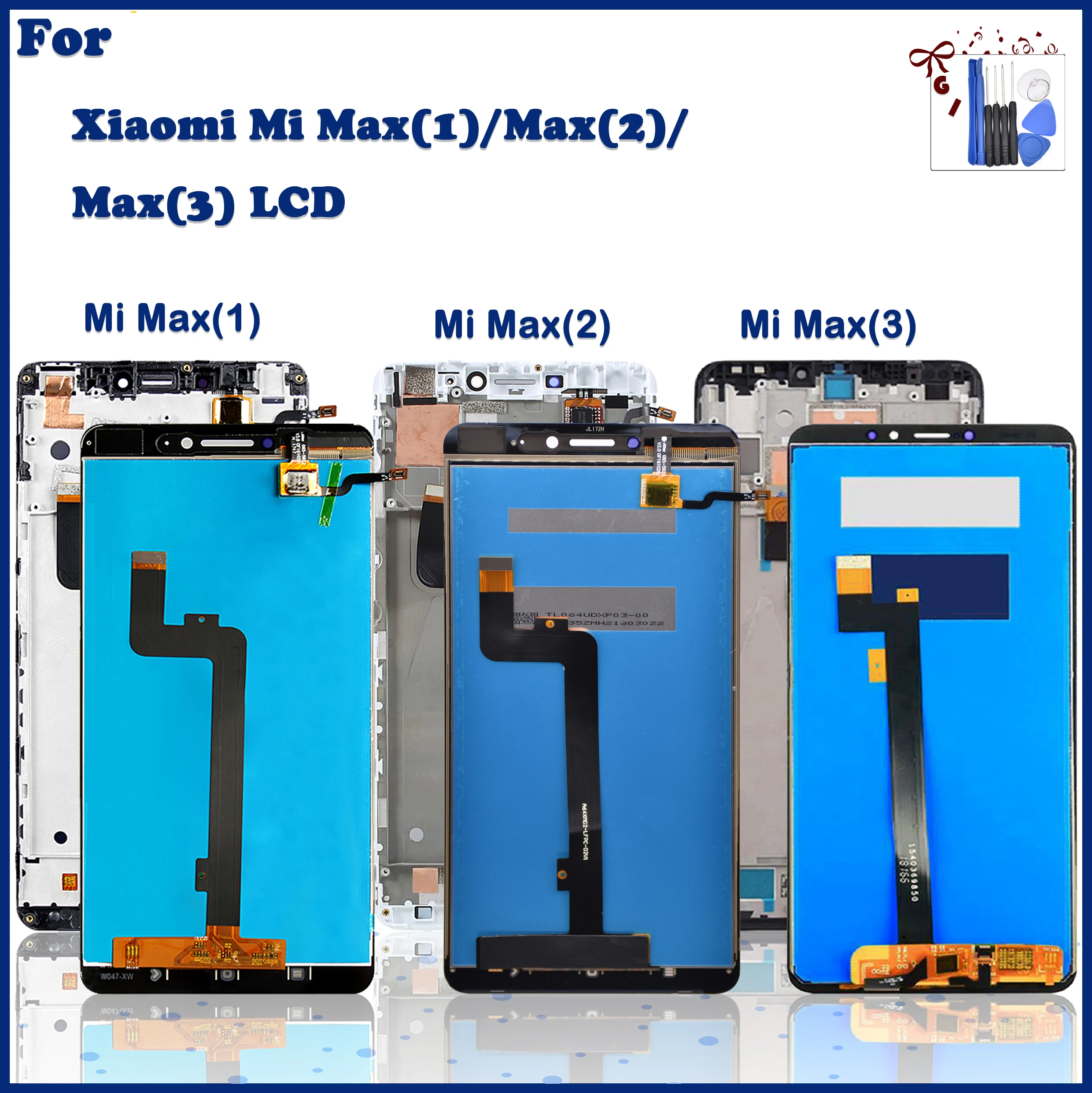 XiaoMi Max1 Max 2 Max 3 LCD 디스플레이 터치 스크린 디지타이저 어셈블리 XiaoMi Max1 Max2 ...