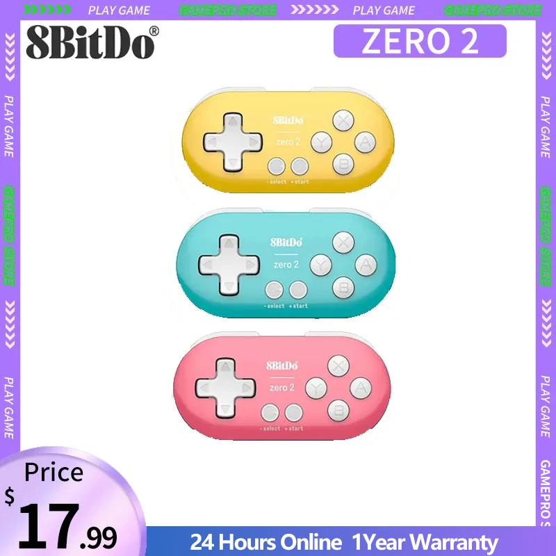 8Bitdo-Zero2-Controller-f-r-Nintendo-Switch-Himbeer-Pi-Steam-Windows ...