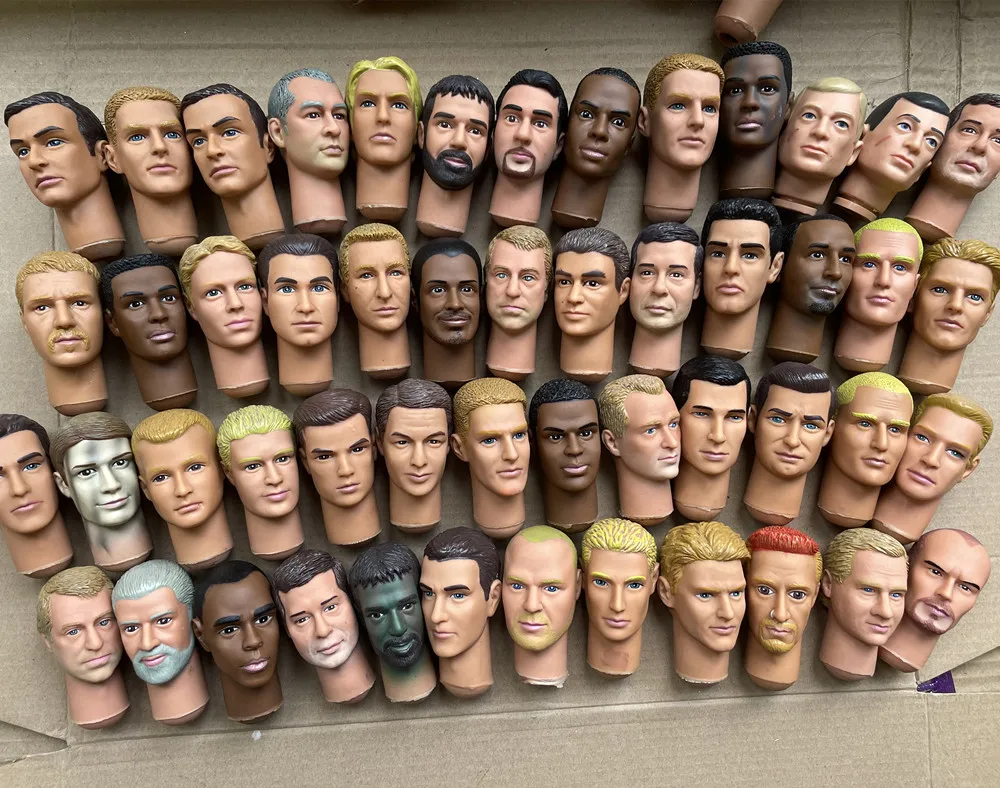 1/6 Soldier Head Sculpt Celebrity Rare Limited Collection Doll Heads ...