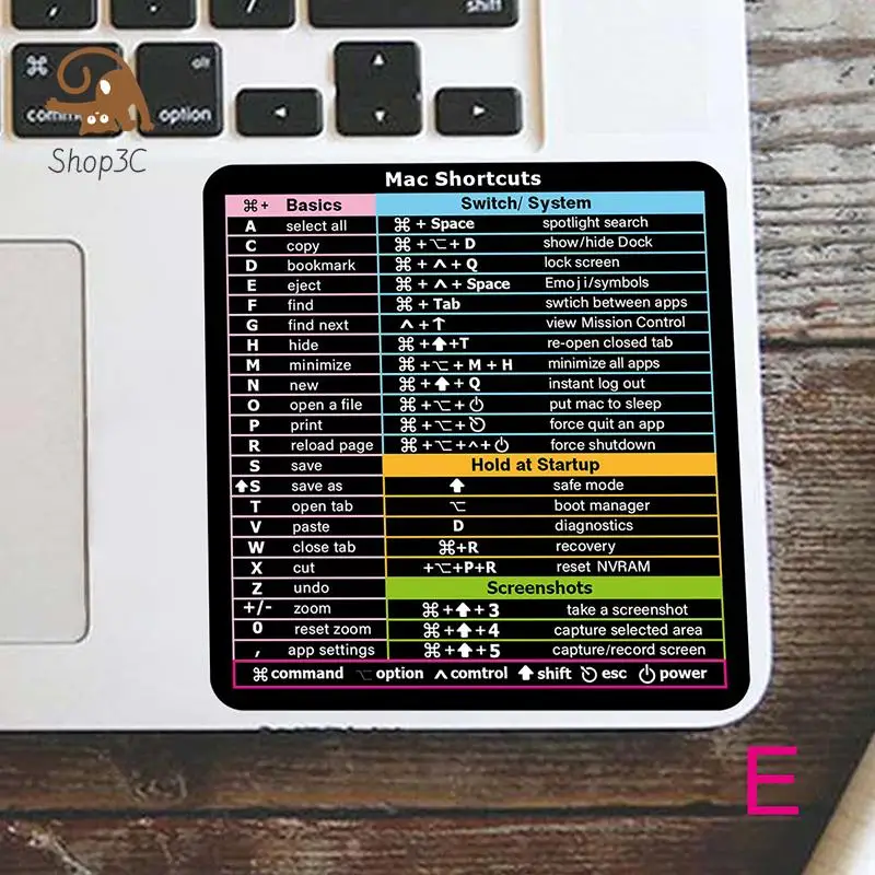 1pc-Computer-Reference-Keyboard-Shortcut-Sticker-Adhesive-Sticker-For ...