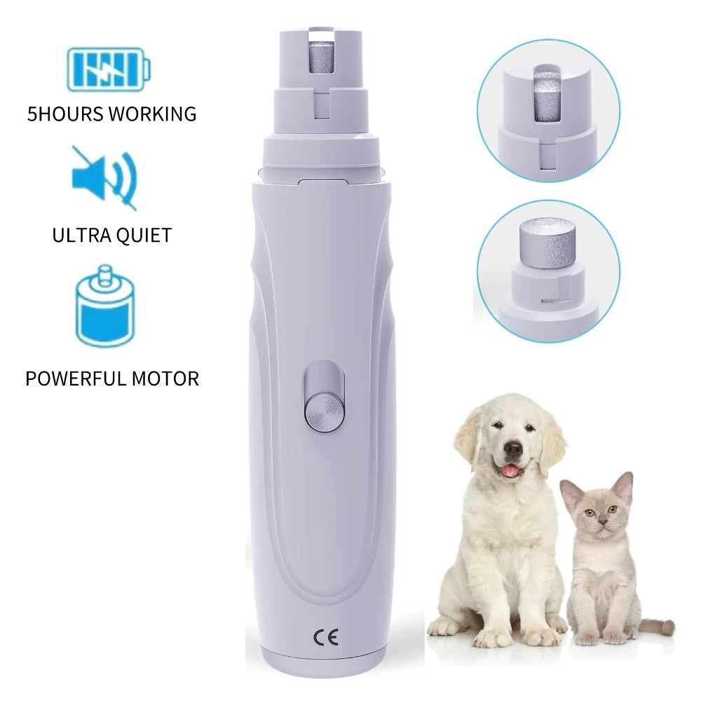 Electric-Pet-Nail-Grinder-2-Speed-Rechargeable-Dog-Nail-Clipper-Cat ...