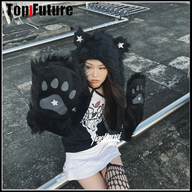 Harajuku-Gothic-Lolita-Japanese-Beanie-Hat-Little-Devil-Cat-Ear-Furry-Warm-Cap-Autumn-Winter ...