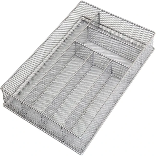 Silver Mesh Drawer Organizers