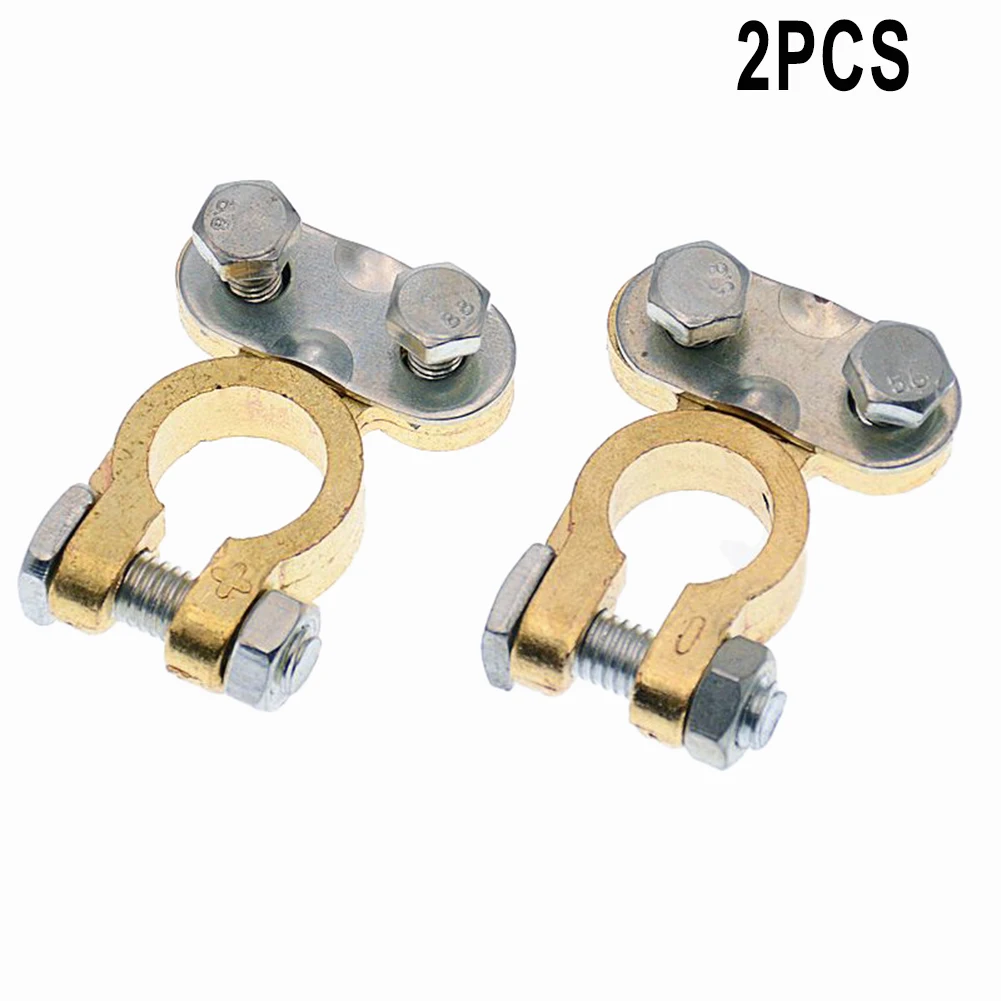 2Pcs 12V Battery Terminals Connectors Leisure Clamps For Car Van ...