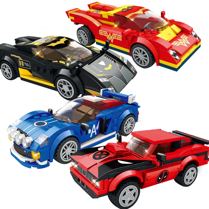 City Car Speed Champion Sports Car Building Blocks Carro Wagen Voiture ...