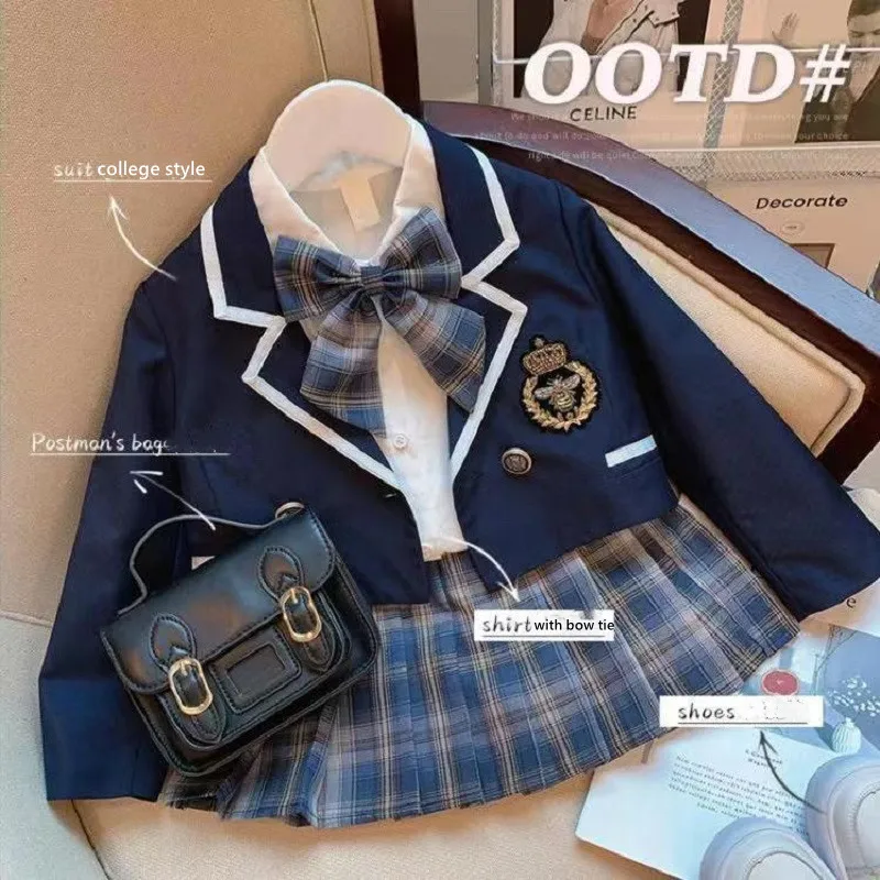 Classic-Girls-College-Style-Uniform-Suit-for-Spring-and-Autumn-Shirt ...