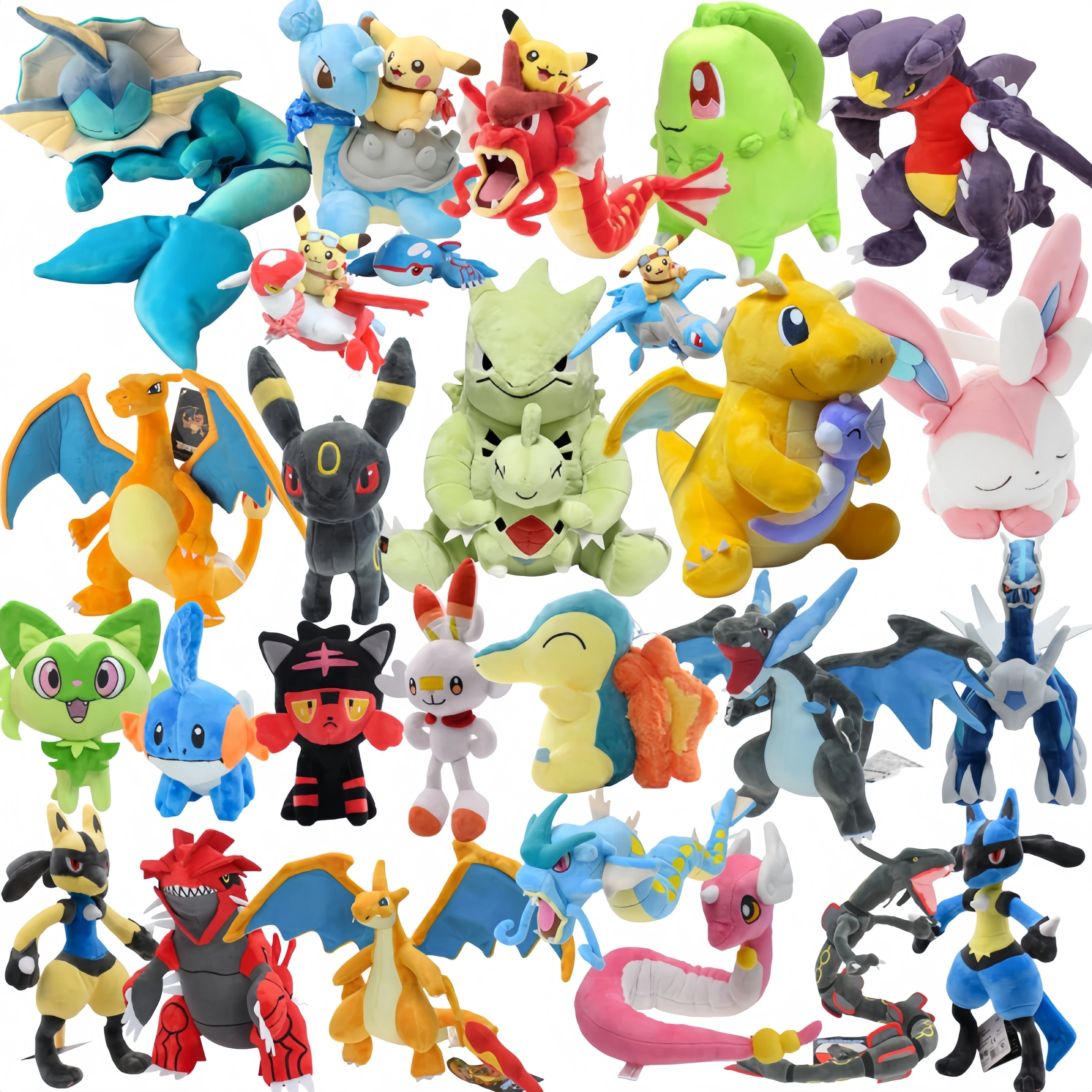Pokemon Tyranitar Plush Dragonite Vaporeon Charizard Plush Peluche Toy ...