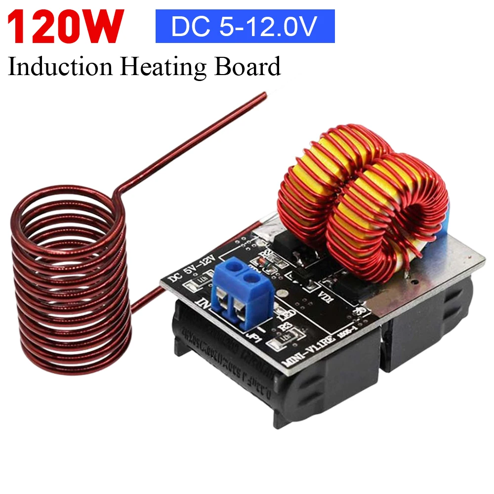 DC5-12V-120W-ZVS-Induction-Heating-Board-Input-Voltage-High-Frequency ...