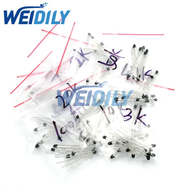20k Ohm Resistor 10-Pack NTC Thermistors (MF52AT) - Multiple Resistance ...
