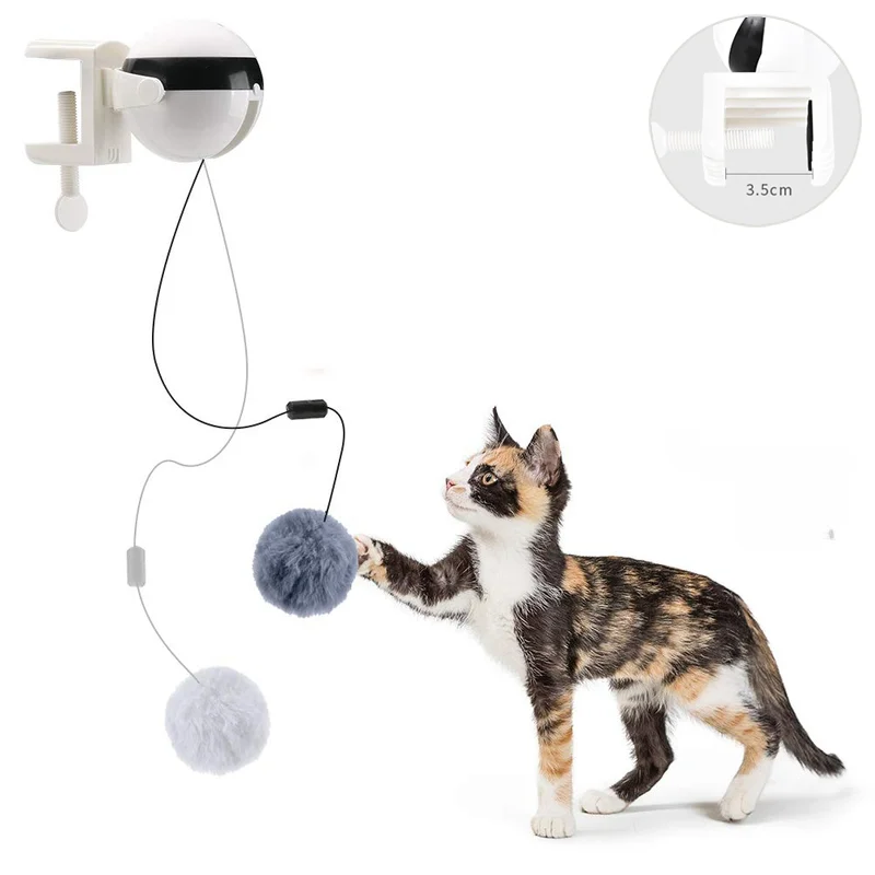 Funny Electric Cat Toy Lifting Ball Cats Teaser Toy Electric Flutter ...