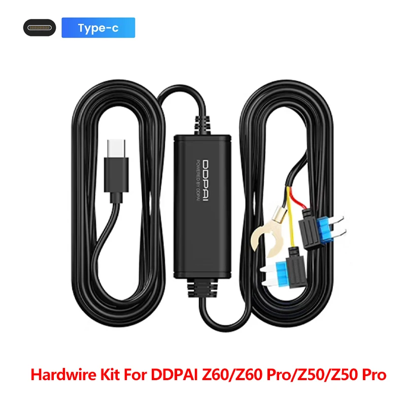 DDPAI Z50 Pro/Z90/Z60 Pro Dash Cam 3 Wire ACC Detection Hardwire Kit ...