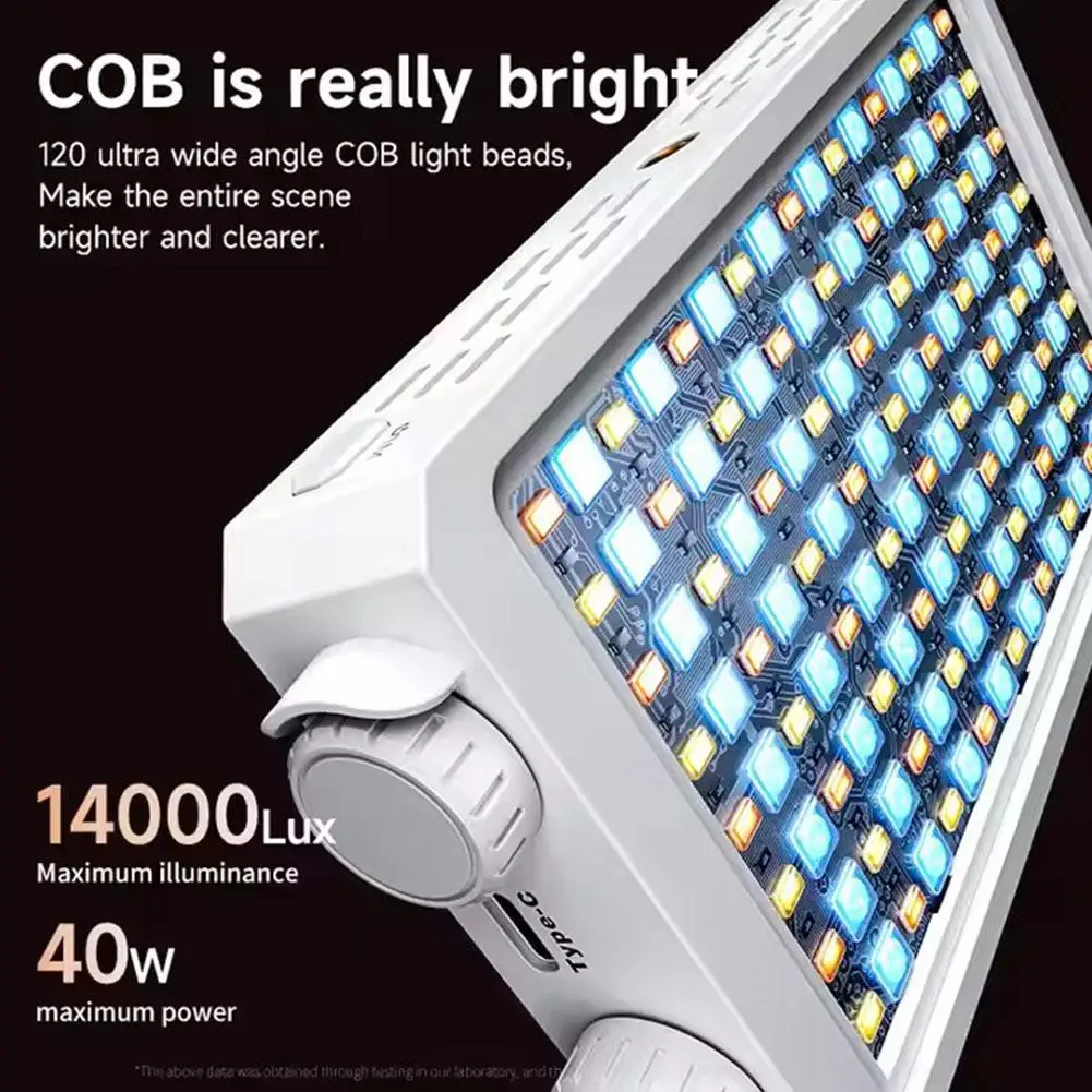 40W RGB Video Light High Power Portable Fill Light For Live Streaming ...