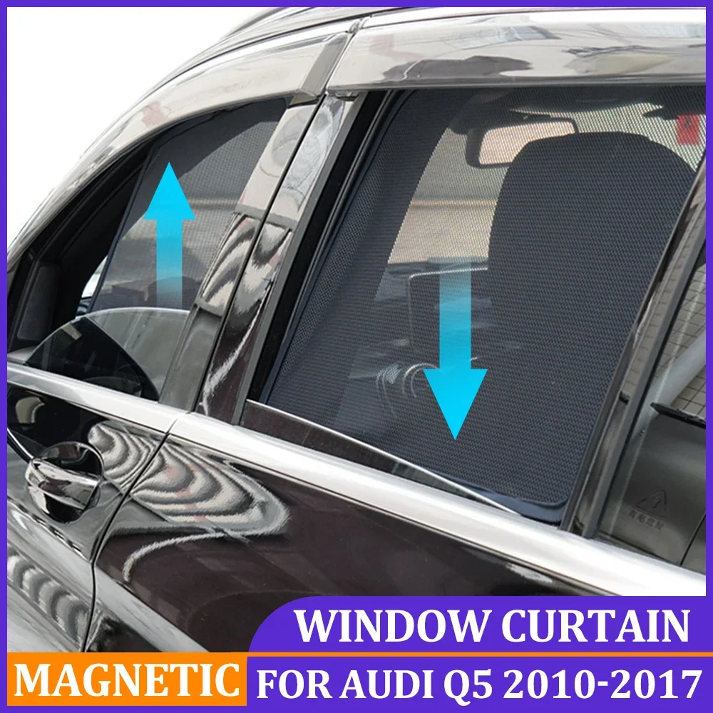 Magnetic-Car-Window-Sunshades-For-Audi-Q5-2017-2016-Passenger-Curtain ...
