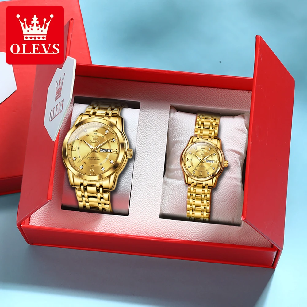 OLEVS-Couple-Watches-Top-Brand-Lover-Wristwatch-Fashion-Trend-Original ...