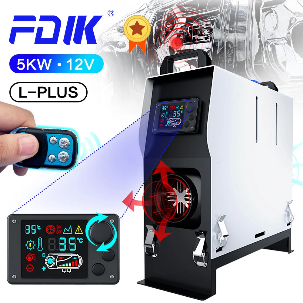 FDIK 올인원 디젤 주차 히터, 휴대용 차고 난방 팬 노브 스위치 히터, 5 kw12 v, 에버스패커 PK LF Bro|난방 ...