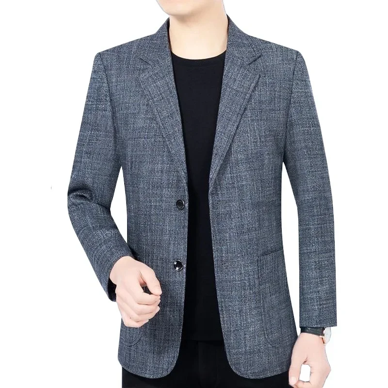 New-Spring-Men-Thin-Casual-Blazers-Jackets-Business-Plaid-Suits-Coats ...