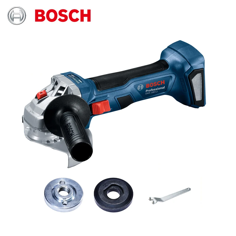Bosch GWS180-LI Rechargeable Brushless Angle Grinder Cordless Portable ...