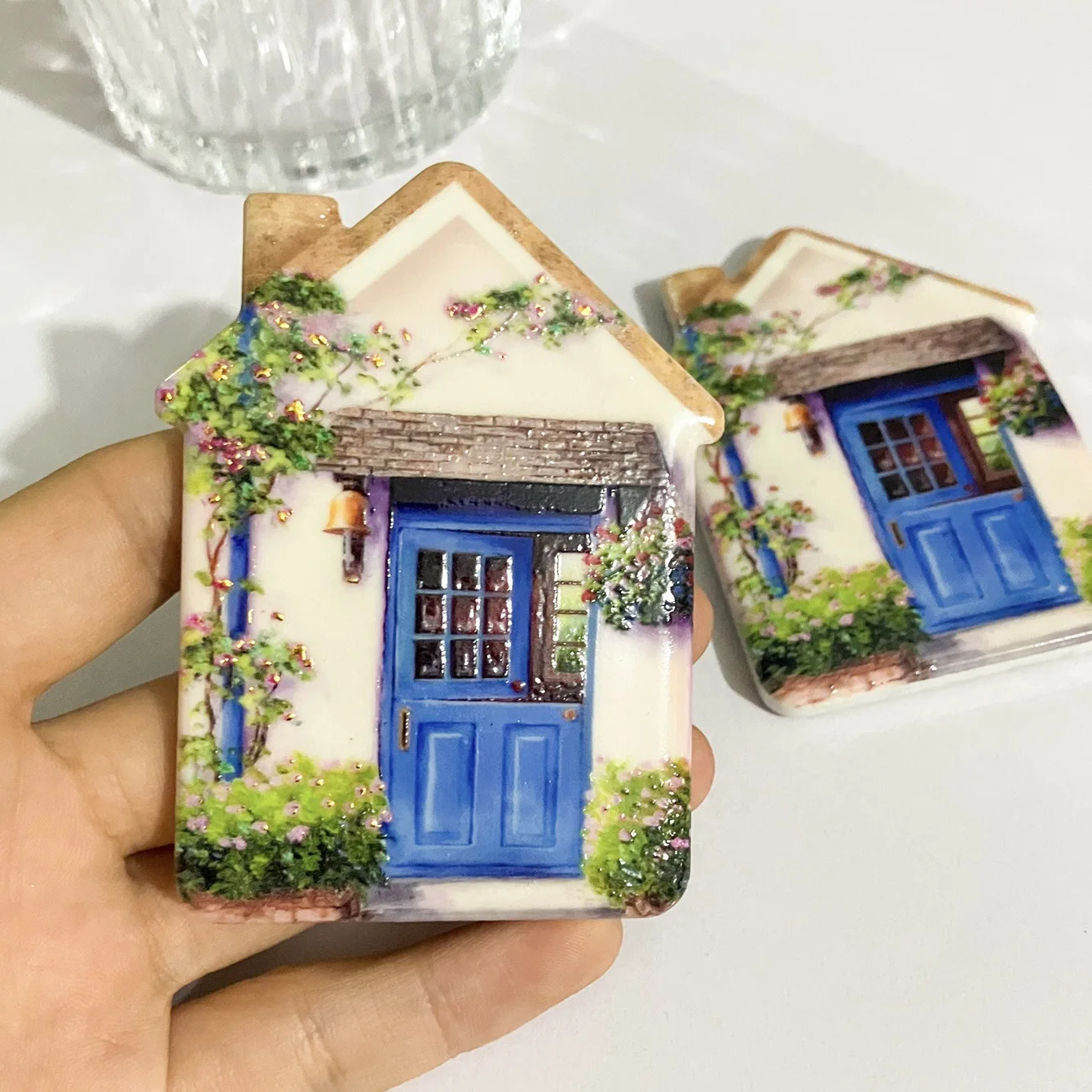 1pc House Shape Fridge Magnet Cartoon Decorative Refrigerator Magnets ...