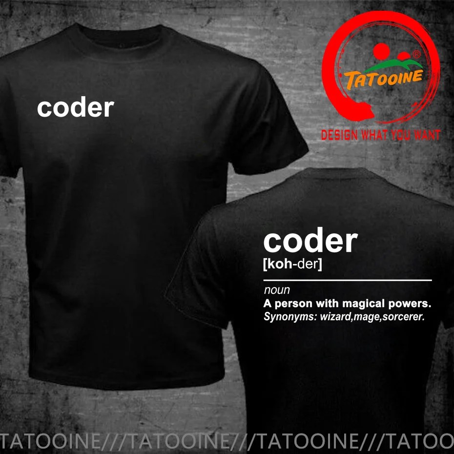 Coder-A-Person-With-Magical-Power-Programmer-Men-T-Shirt-Man-Cotton ...
