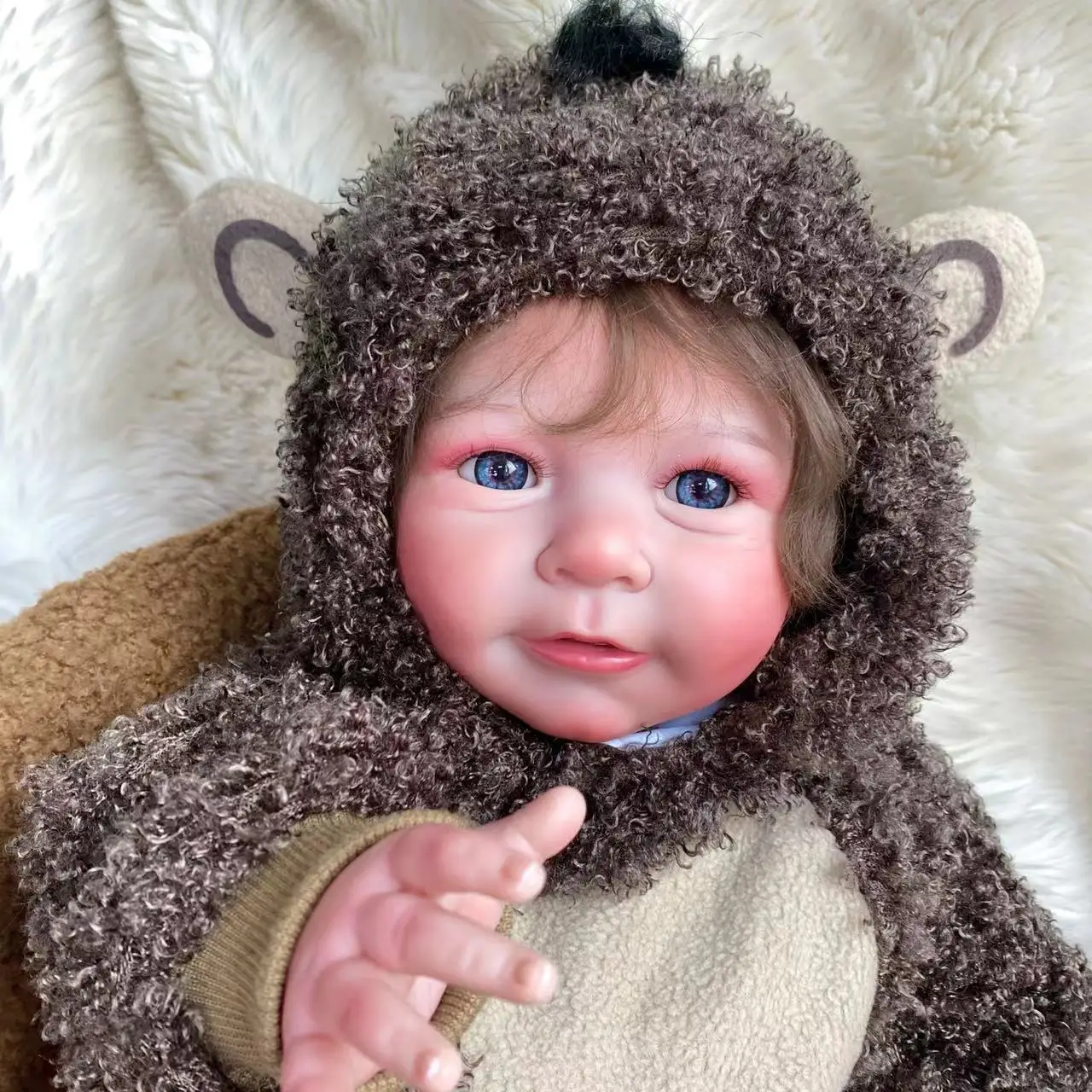 Bebe bonecas renascer 22 Polegada lisa pintados à mão acabado recém ...