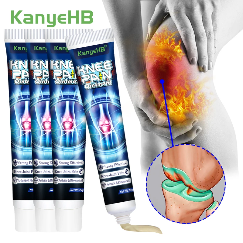 4Pcs Chinese Medcial Knee Pain Cream Treatment Rheumatoid Arthritis ...