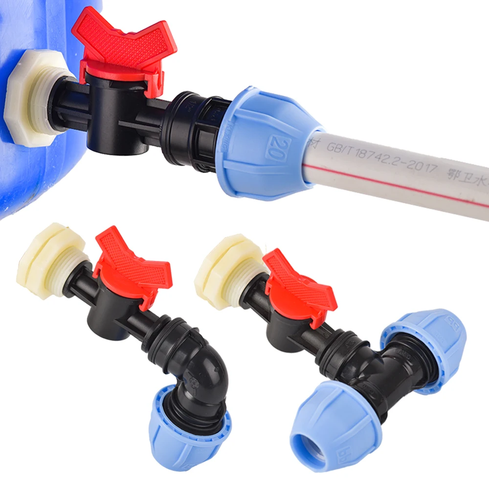 Rain-Barrel-Bulkhead-Fitting-Elbow-Tee-Connector-OD-20-25-32mm-PVC-PPR ...