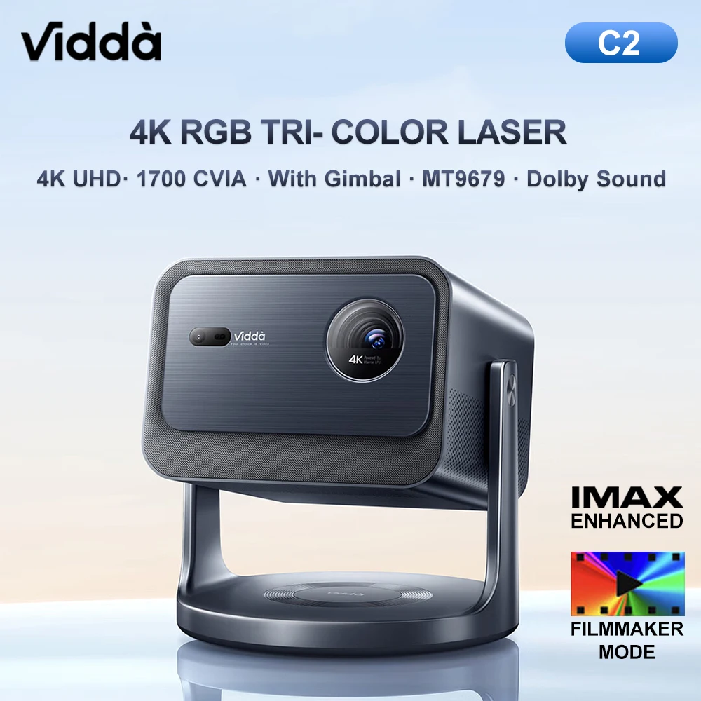 Vidda-C2-Tricolor-Laser-Ultra-HD-4K-Projector-3840x2160-Video-3D-Beamer ...