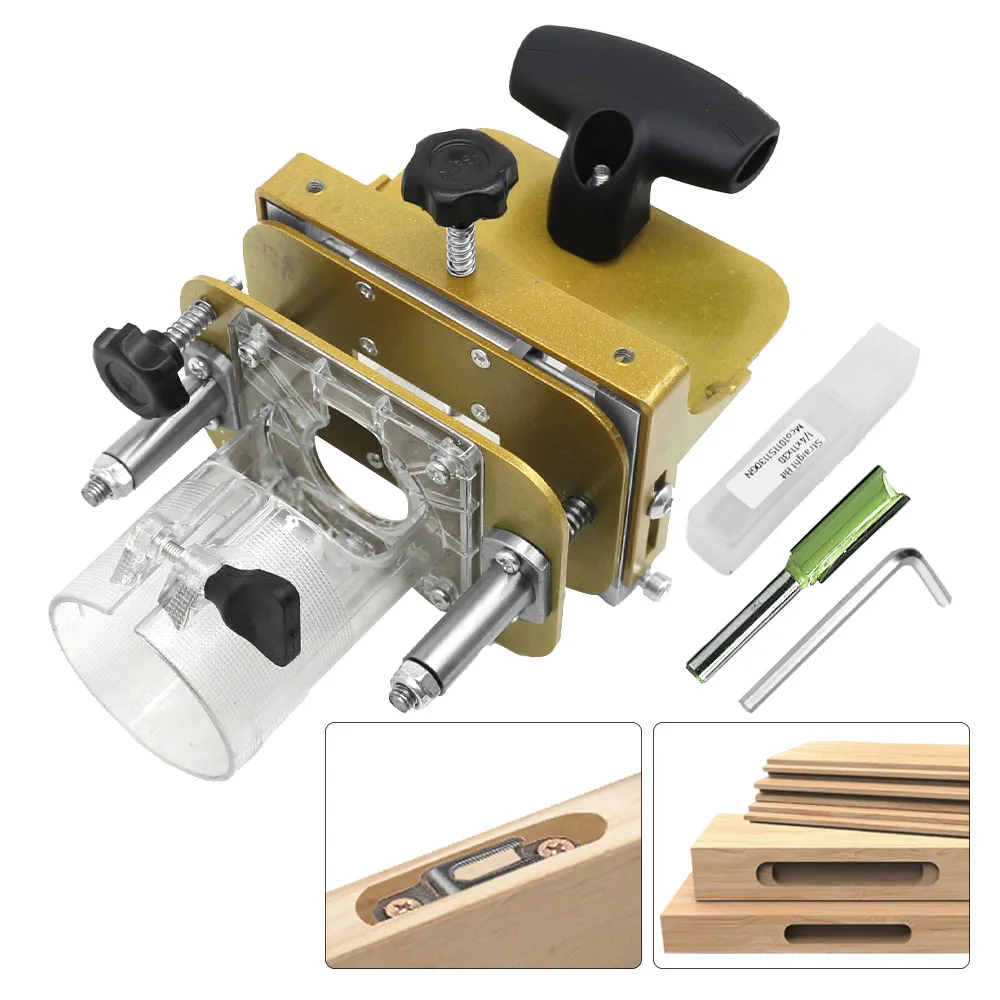 Mortising Jig para aparar, Slotting Bracket, Fixadores invisíveis ...