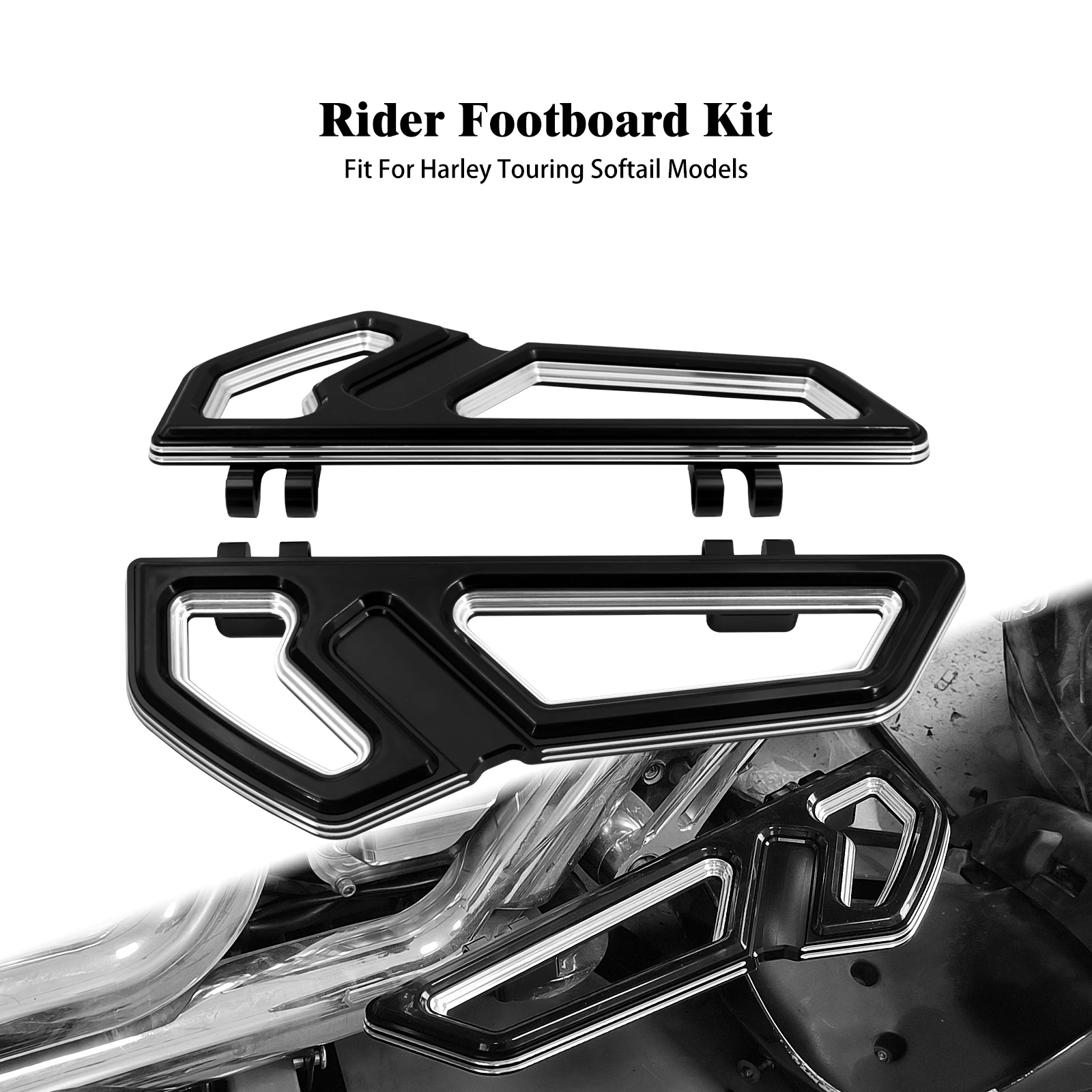 Driver Floorboard Motorcycle Front Footrest Footpegs Footboard For ...