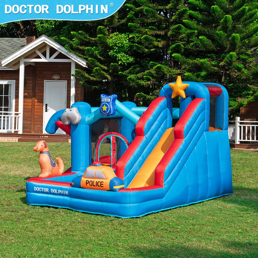 Doctor Dolphin Animal Inflatalbe Bounce House Jumping Castle With Slide ...