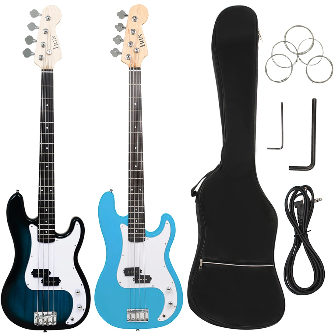 4 Strings Bass Guitar 20 Frets Basswood Body Electric Bass Guitar with ...