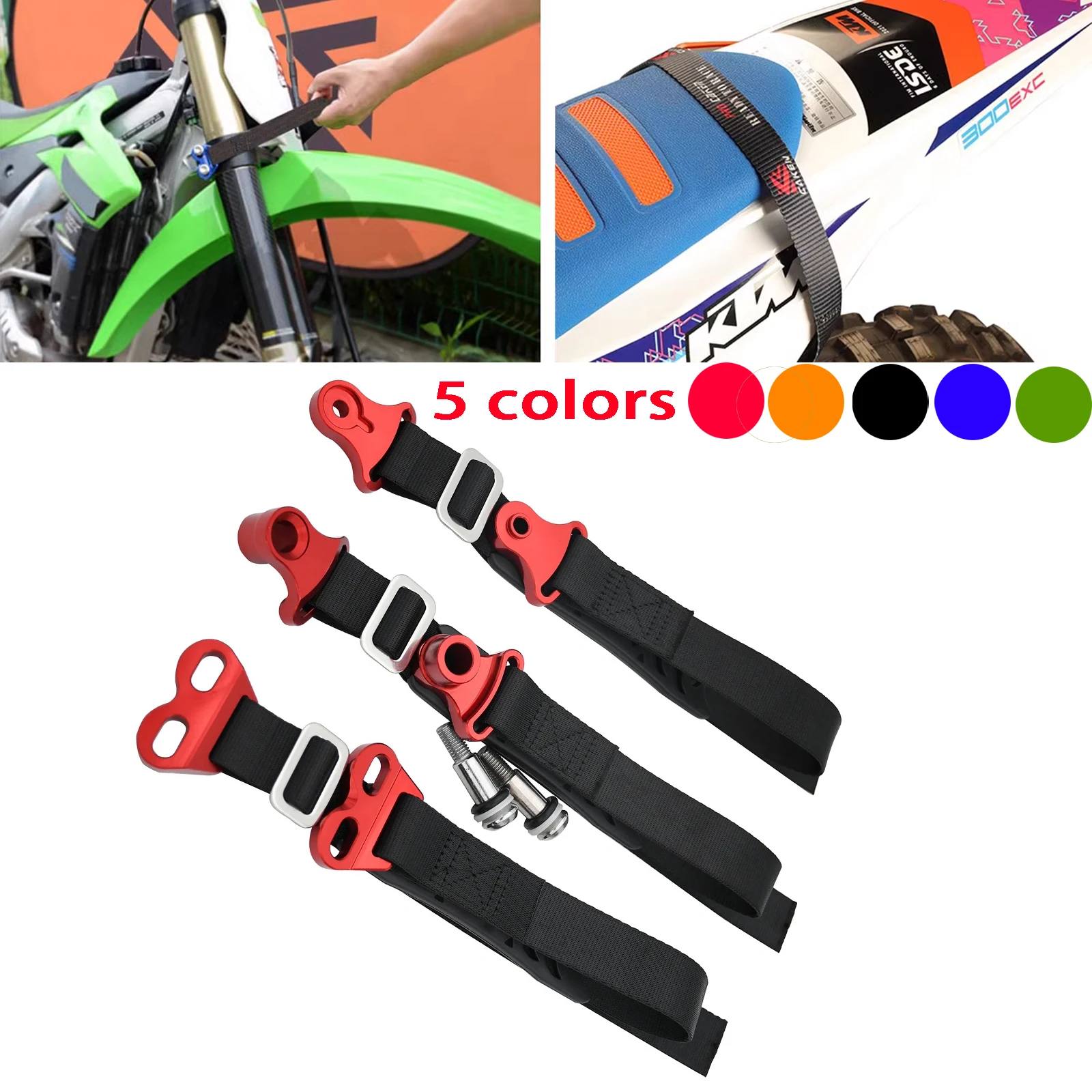 CNC-Rescue-Traction-Strap-Pull-Sling-Belt-For-Yamaha-KTM-Kawasaki ...