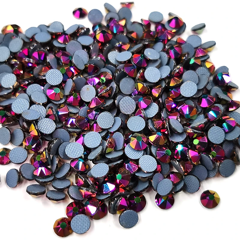 Top quality hotfix rhinestones! 16 cut 8 big 8 small facets iron ...