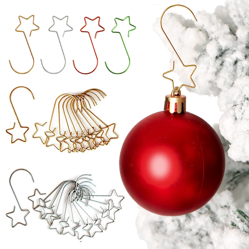 20-100pcs-S-Shaped-Metal-Hook-Xmas-Tree-Hooks-Durable-Hanger-Hooks-Home ...