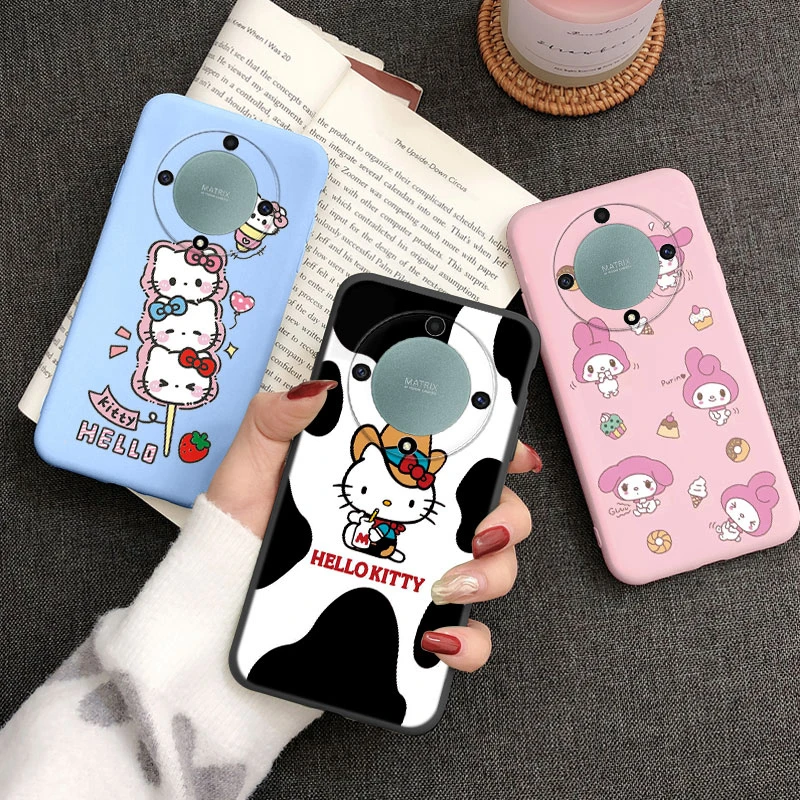 For-Honor-Magic5-Lite-X9a-5G-Case-Smile-Hello-Kitty-Kuromi-Partner ...