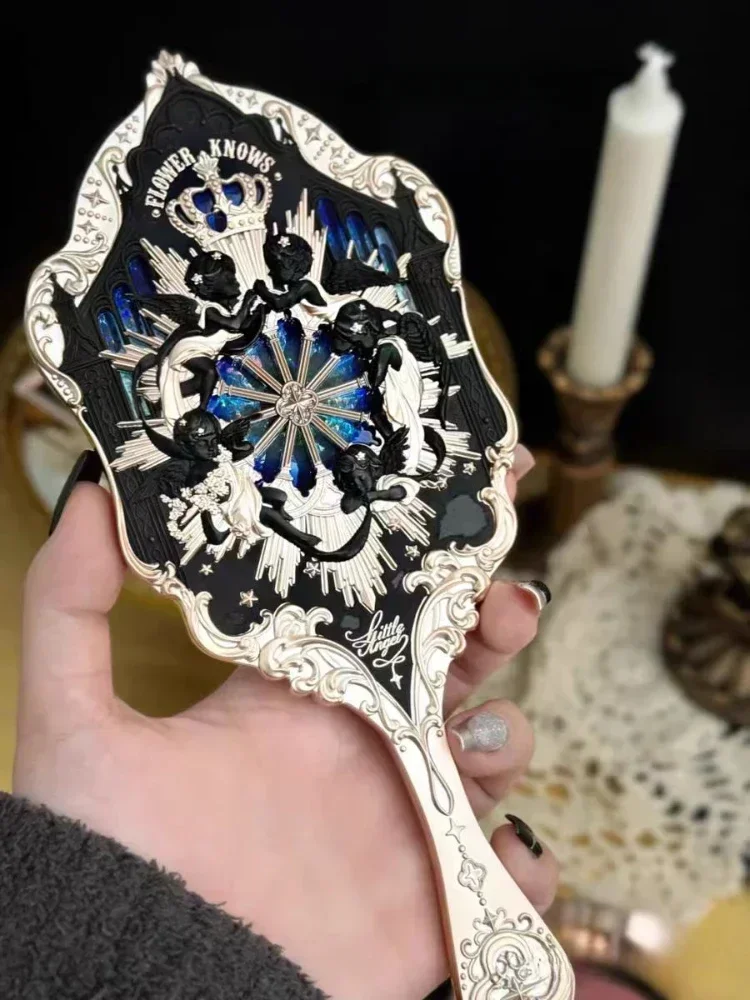 Flower Knows Little Angel Series Handheld Mirror Pocket Exquisite ...